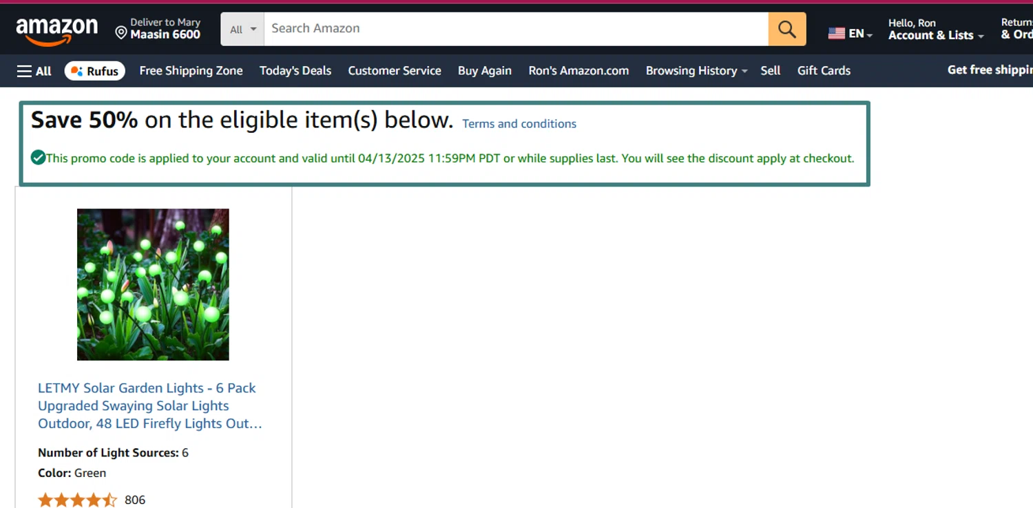 Amazon Promo Codes (10 Verified) - 50% Off w/Code Mar 2025