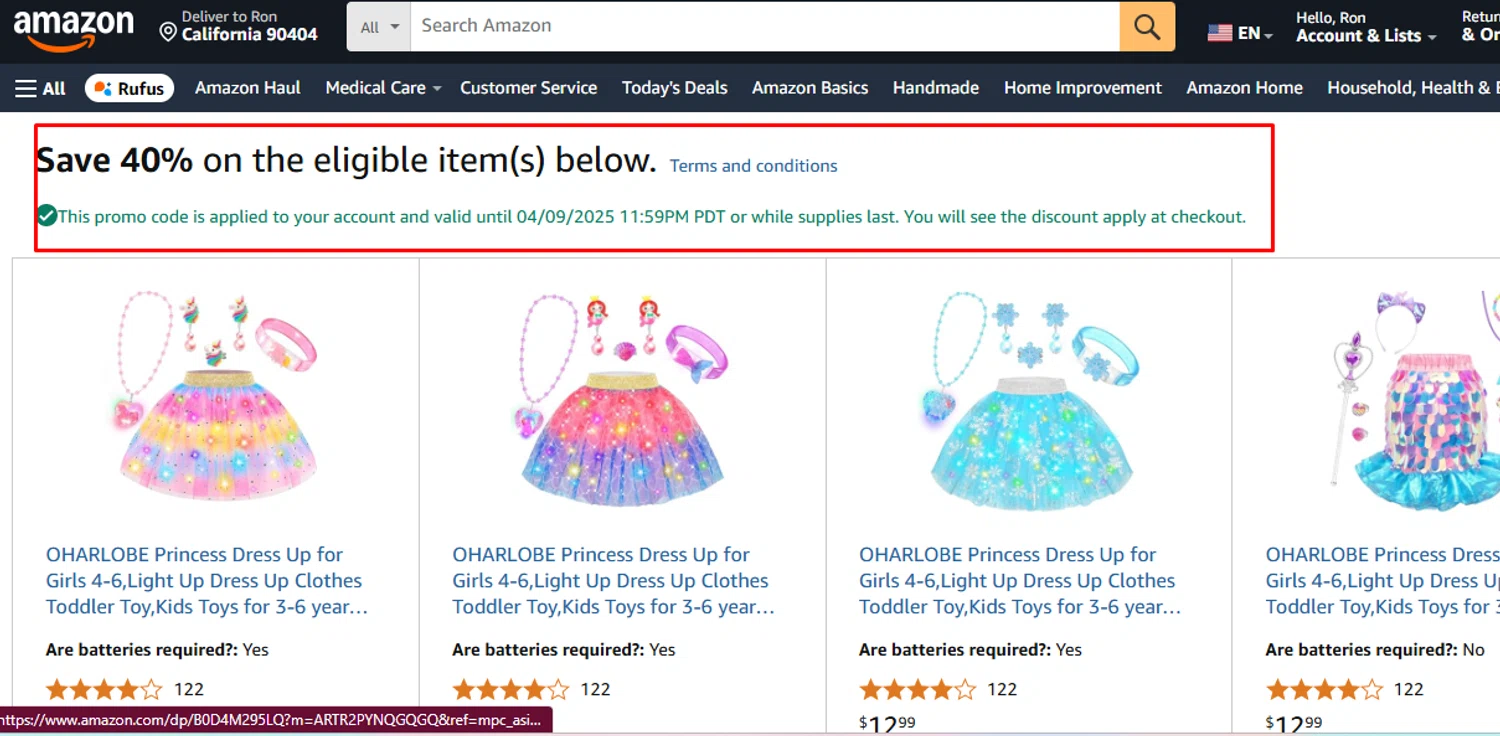 Amazon Promo Codes (10 Verified) - 50% Off w/Code Apr 2025