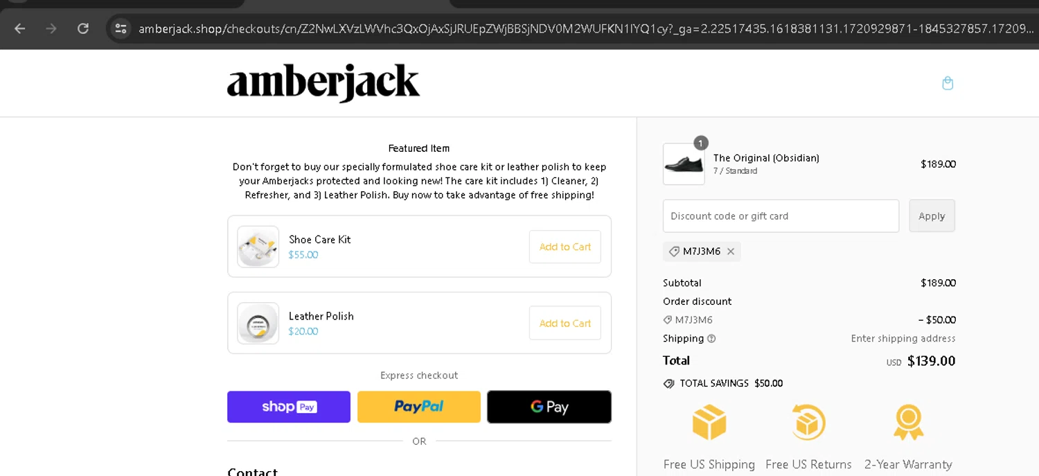 Amberjack Discount Codes - $50 Off | December 2024