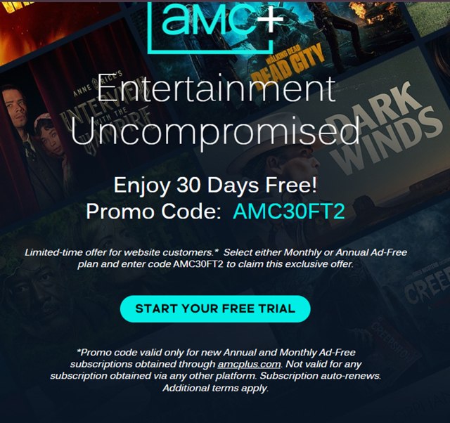 AMC+ Discount Codes - 70% Off (2 Verified) Jul 2025