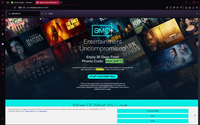 AMC+ Discount Codes - 70% Off (1 Verified) Aug 2025
