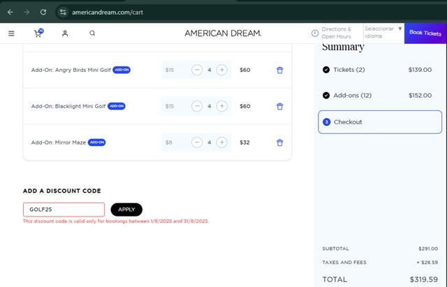 American Dream Promo Codes - 10% Off Coupons Oct 2025