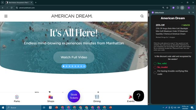 American Dream Promo Codes (1 Verified) - 25% Off Sep 2025