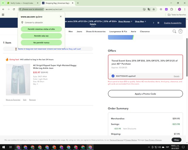 American Eagle Promo Codes (2 Verified) - 30% Off May 2025