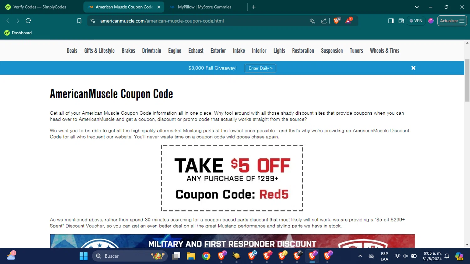 American Muscle Coupon Codes - $5 Off | October 2024