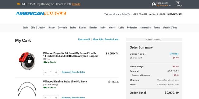 American Muscle Coupon Codes (7 Verified) - $50 Off Feb 2025