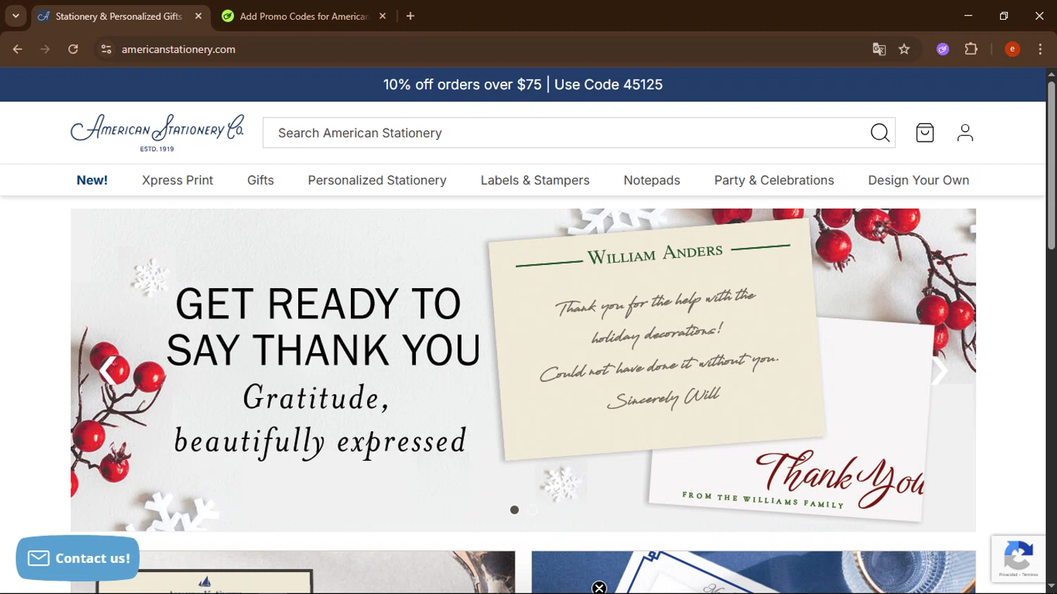 American Stationery Promo Code - 20% Off Mar 2026