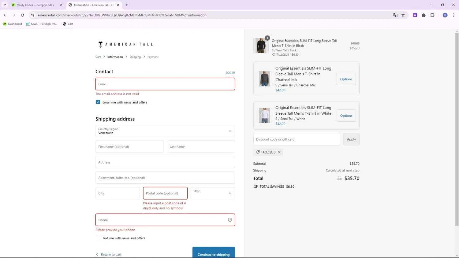 American Tall Coupons - 15% Off | September 2024
