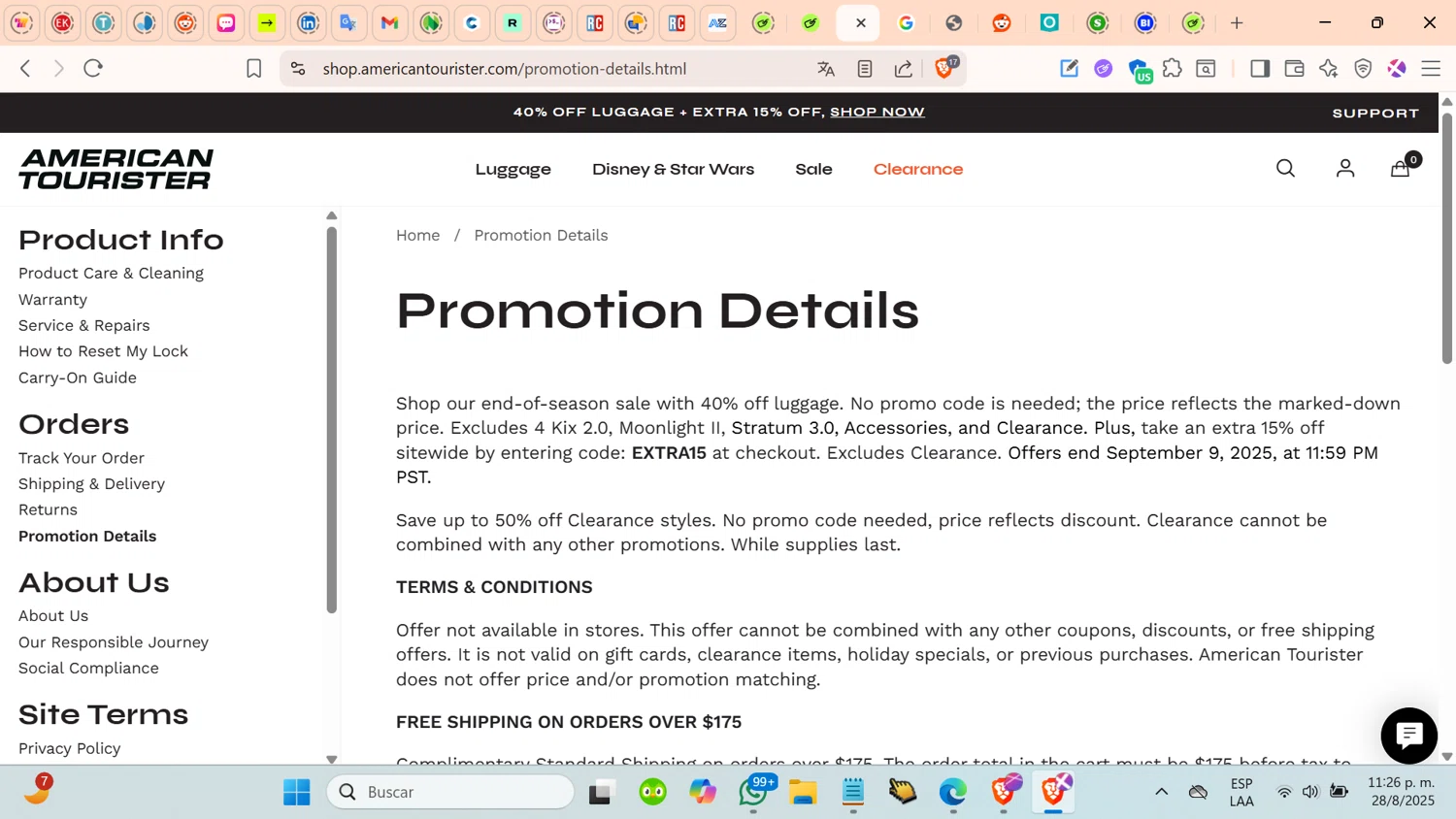 American Tourister Promo Codes - 10% Off Oct 2025