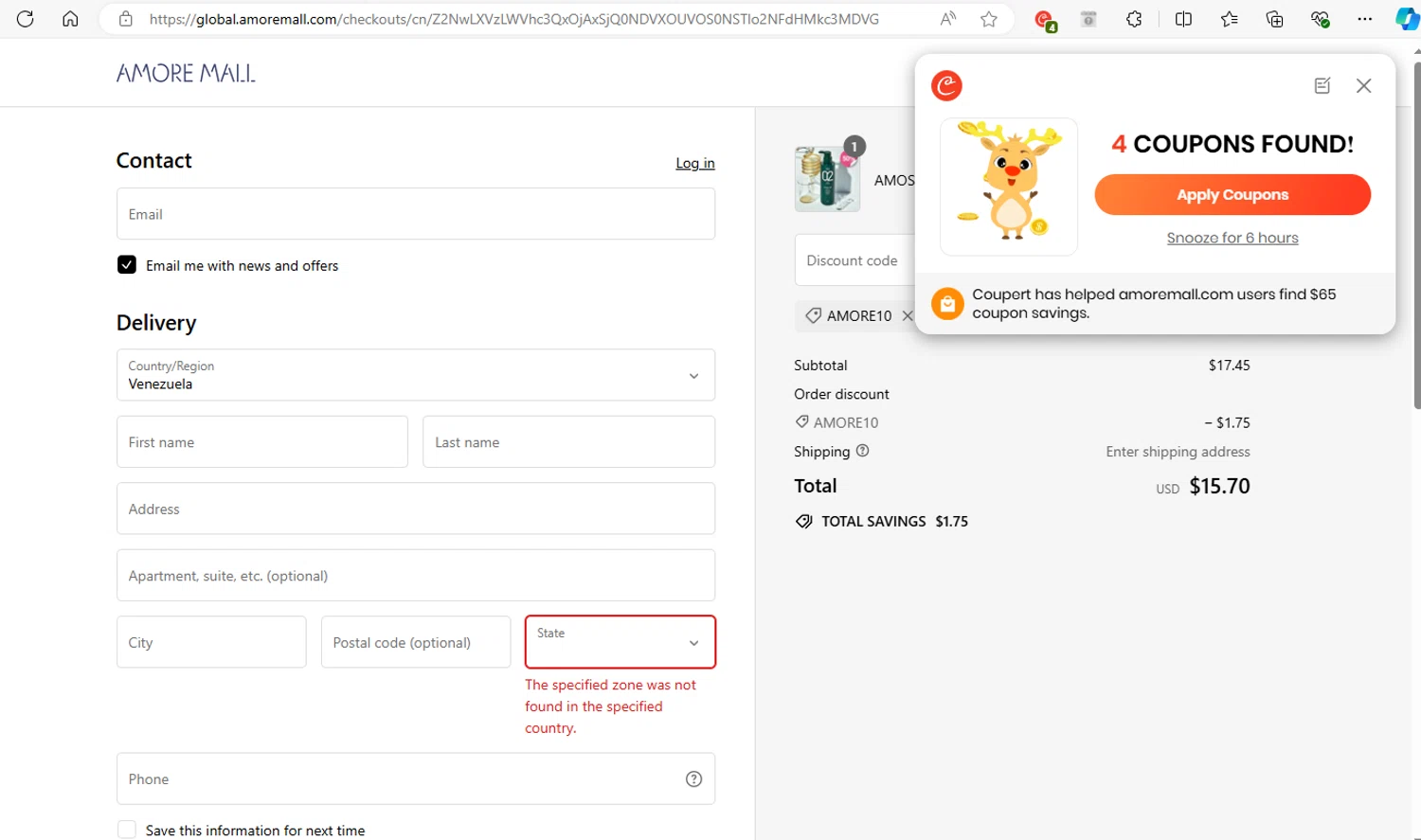 Amore Mall Discount Codes - 15% Off | October 2024