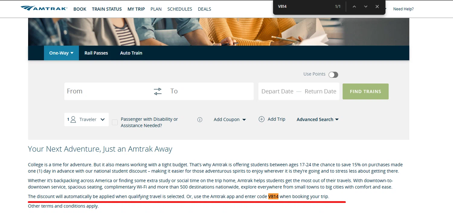 Amtrak Promo Codes - 15% Off Coupons Sep 2025