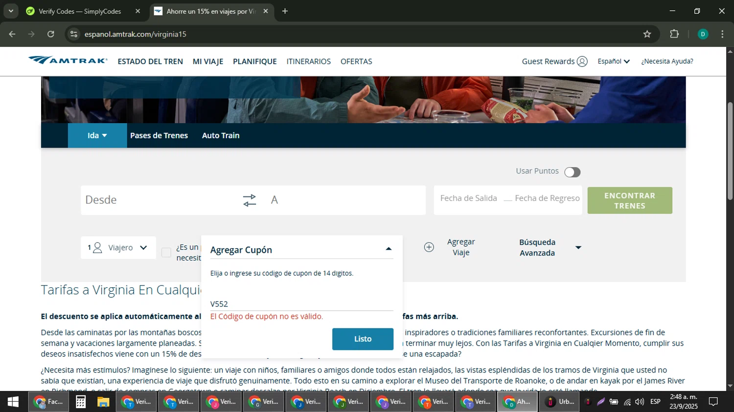 Amtrak Promo Codes - 15% Off (2 Verified) Dec 2025