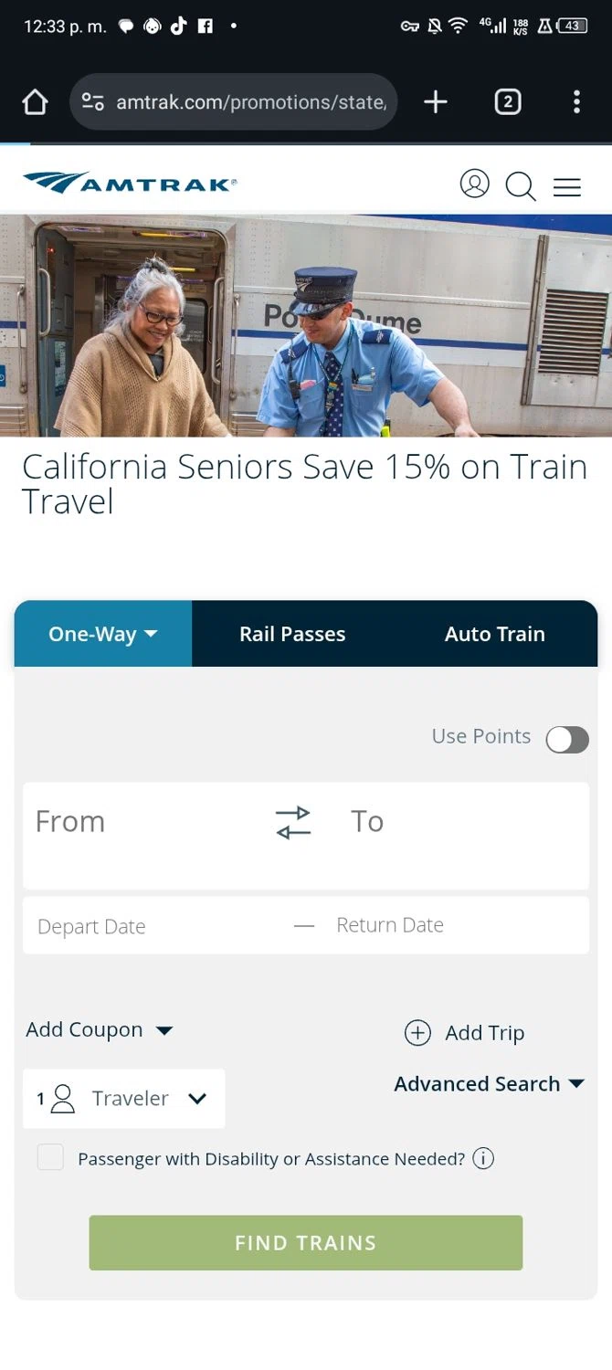 Amtrak Promo Codes - 50% Off (1 Verified) Nov 2025