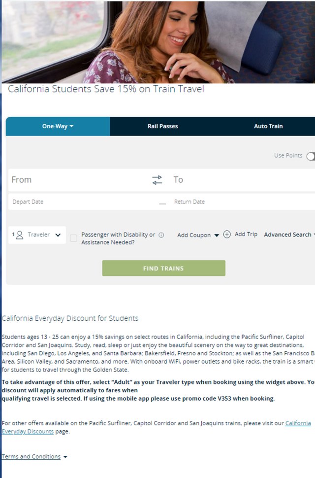 Amtrak Discount Codes - 10% Off | January 2025