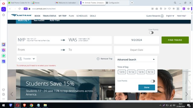 Amtrak Discount Codes & Black Friday 2024 Deals - 15% Off