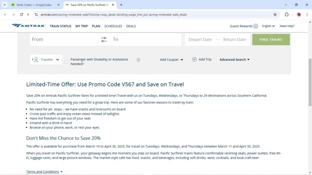 Amtrak Promo Codes - 15% Off Coupons Sep 2025