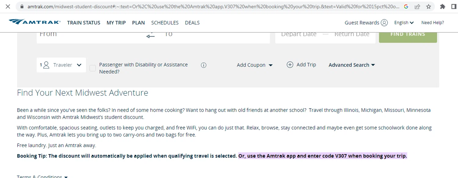 Amtrak Discount Codes (2 Verified) - 30% Off w/Code Apr 2025