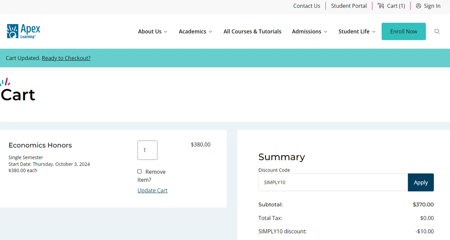 Apex Learning Discount Codes - $10 Off | November 2024