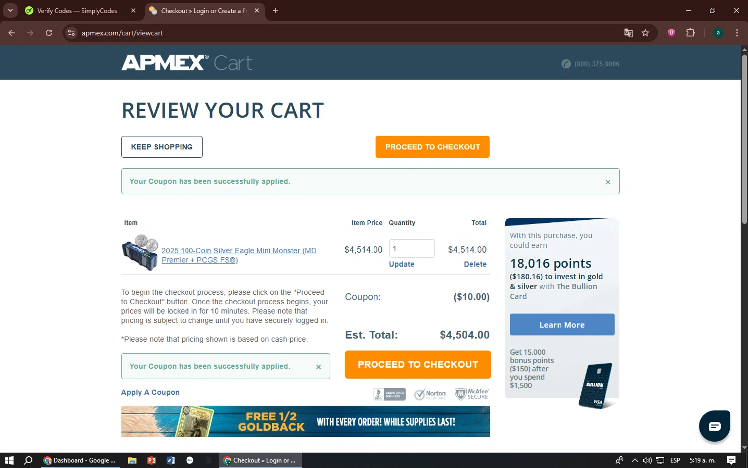 APMEX Discount Codes - $10 Off (1 Verified) Aug 2025
