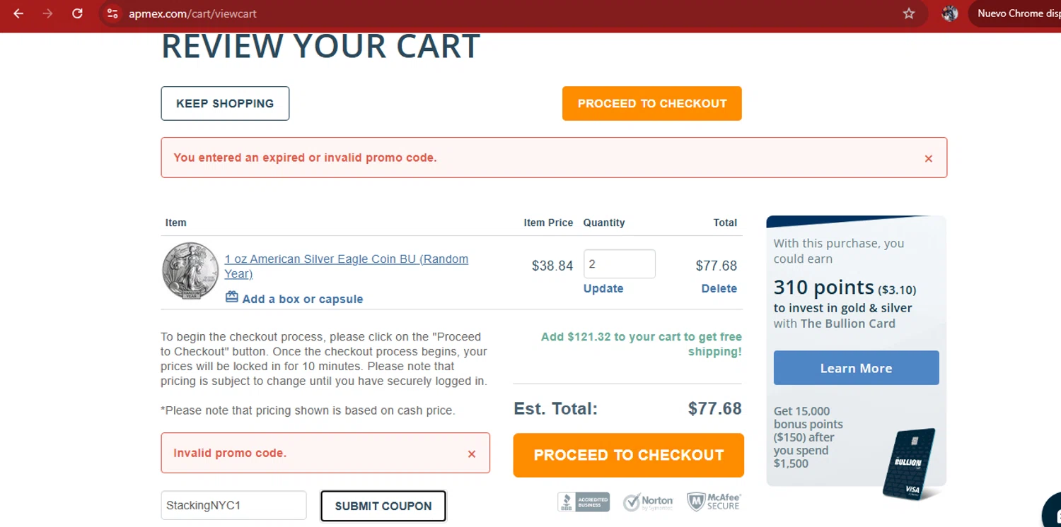 APMEX Discount Codes - $10 Off (1 Verified) Sep 2025