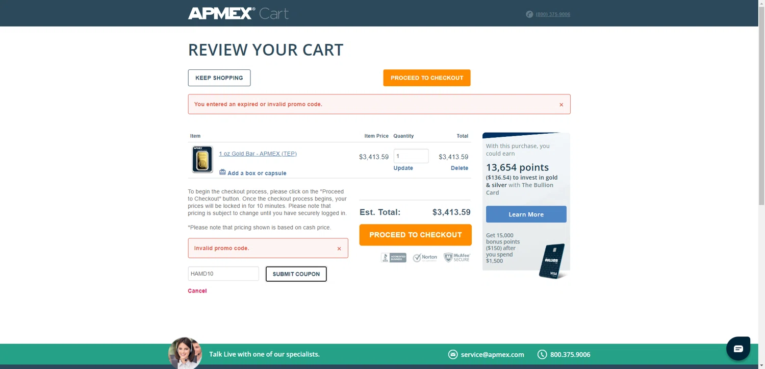 APMEX Discount Codes - $10 Off (1 Verified) Nov 2025