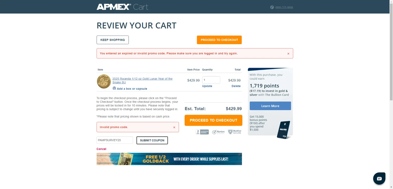 APMEX Discount Codes - $15 Off (2 Verified) Sep 2025