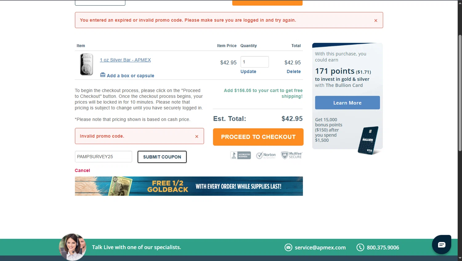 APMEX Discount Codes - $10 Off (1 Verified) Nov 2025