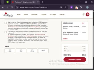 Applebee's Grill & Bar Promo Codes - 15% Off May 2025