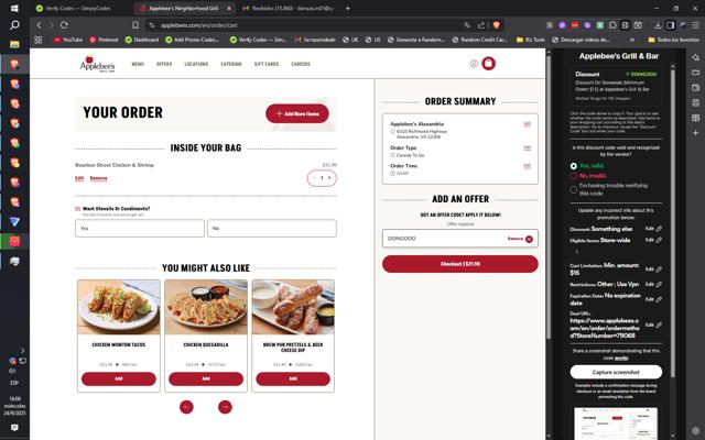 Applebee's Grill & Bar Promo Codes - $10 Off Oct 2025