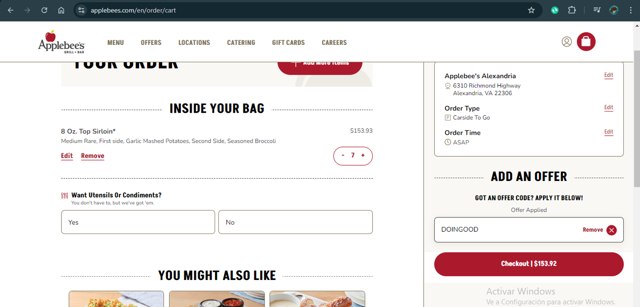 Applebee's Grill & Bar Promo Codes - 10% Off | October 2024