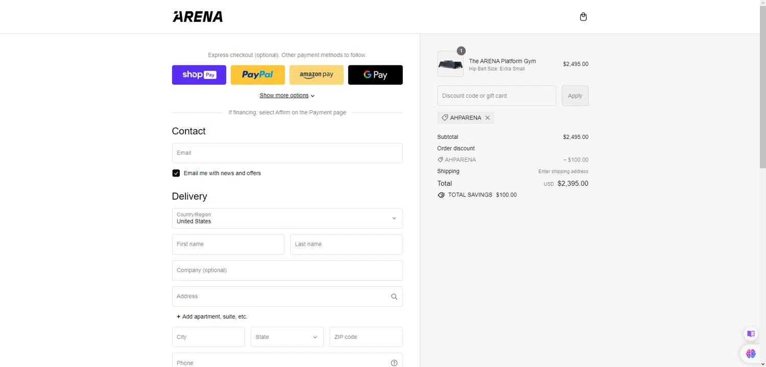 ARENA Promo Codes - $500 Off | January 2025