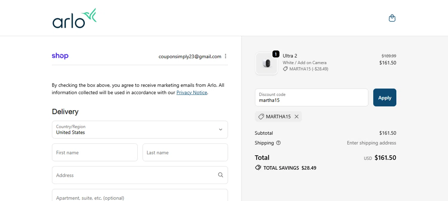 Arlo Promo Codes - 15% Off (7 Verified) Dec 2025