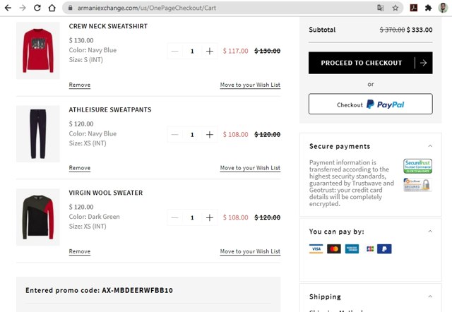 Armani Exchange Promo Codes - 20% Off Coupons Sep 2025