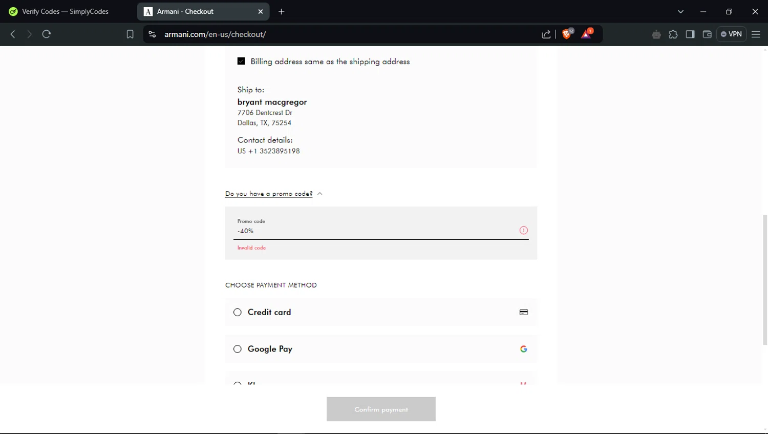 Armani Exchange Coupons - $10 Off | January 2025