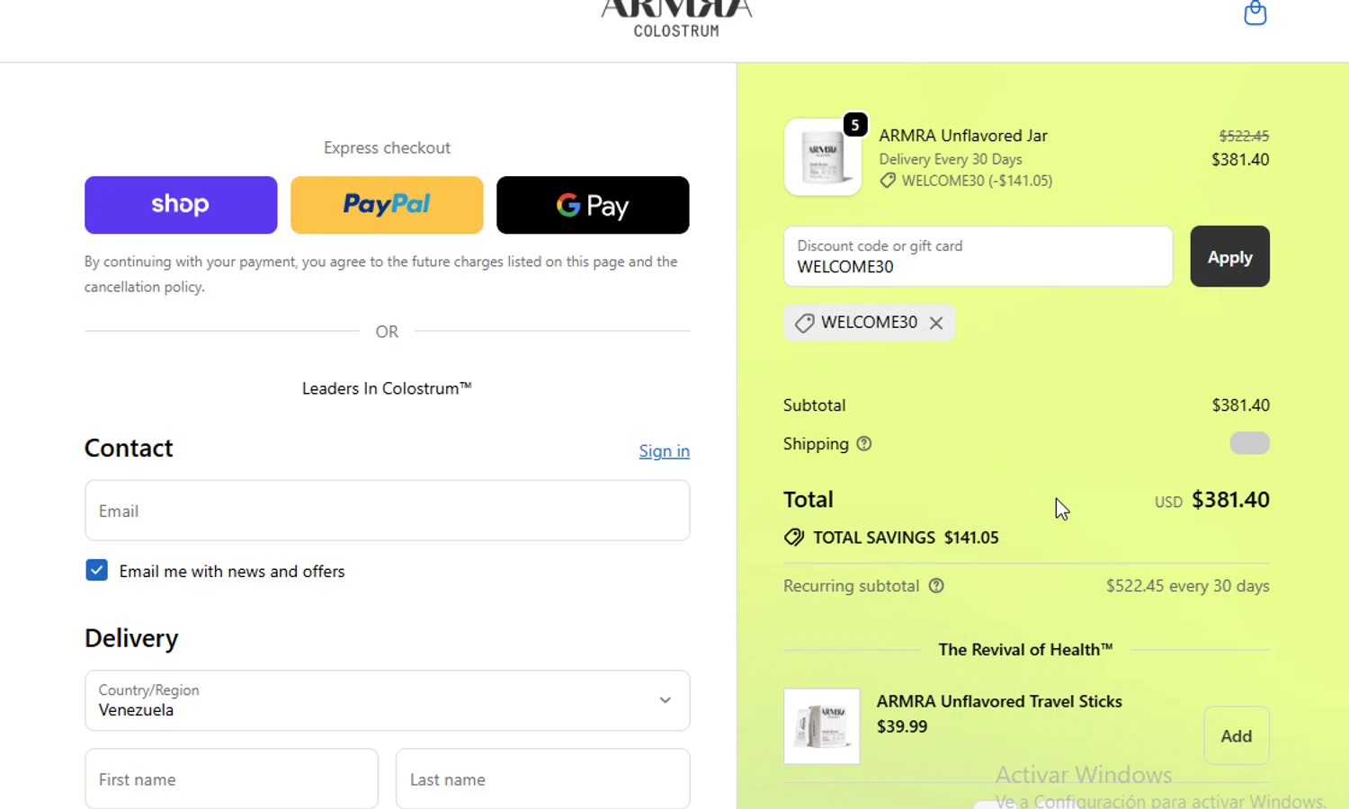 ARMRA Discount Codes - 15% Off (3 Verified) Oct 2025