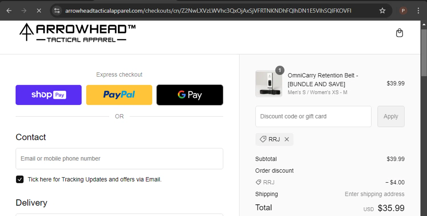 Arrowhead Tactical Apparel Discount Codes - 15% Off | October 2024