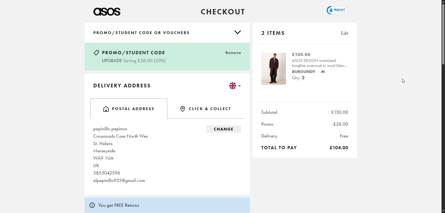 ASOS Promo Codes - 20% Off (2 Verified) Jan 2026