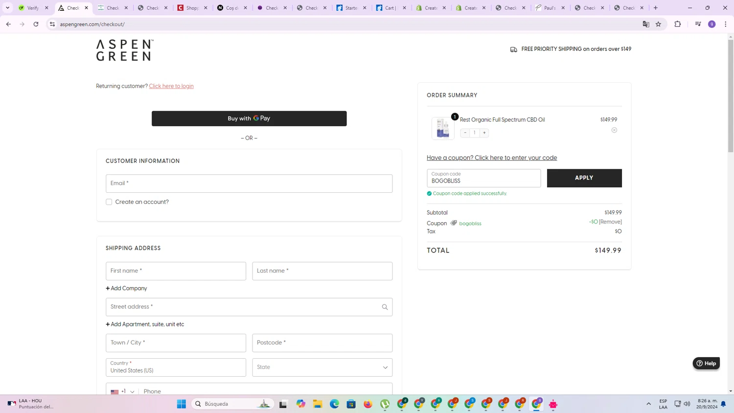 Aspen Green Coupon Codes - $50 Off | October 2024