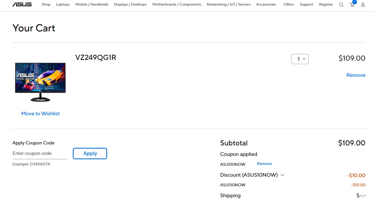 ASUS Discount Codes - $10 Off (3 Verified) Jul 2025