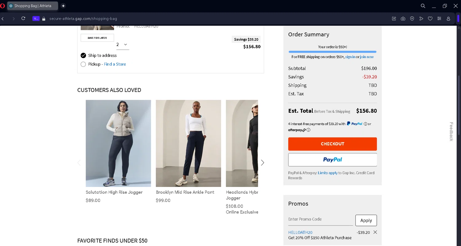 Athleta Promo Codes - 20% Off | January 2025