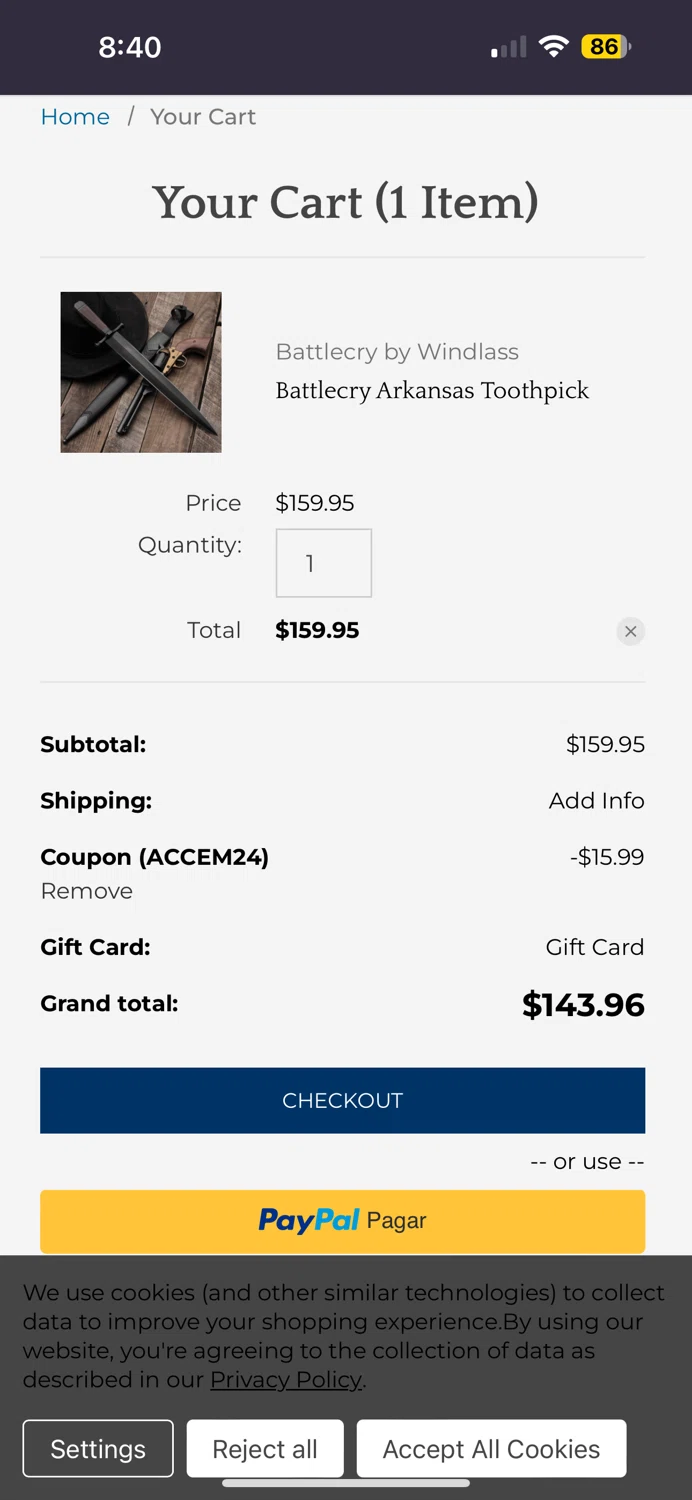 Atlanta Cutlery Discount Codes - 10% Off | October 2024