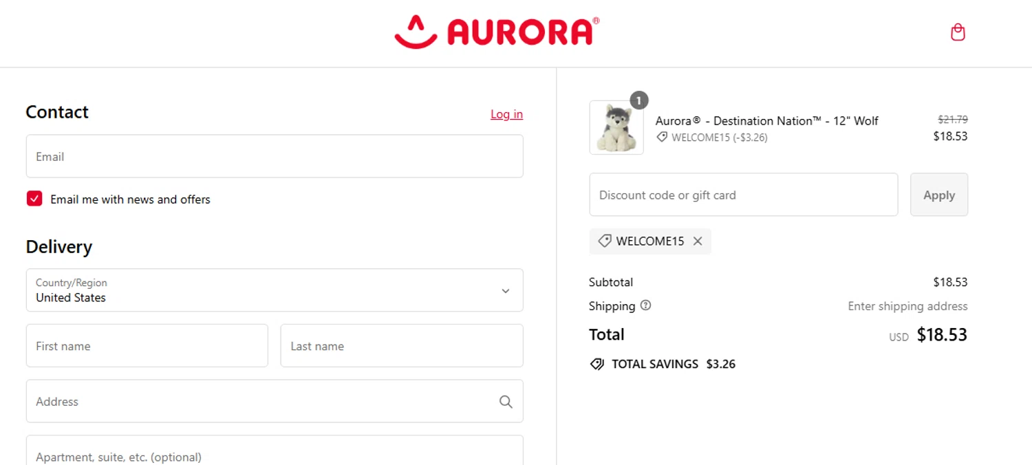 Aurora Promo Codes - 20% Off | November 2024