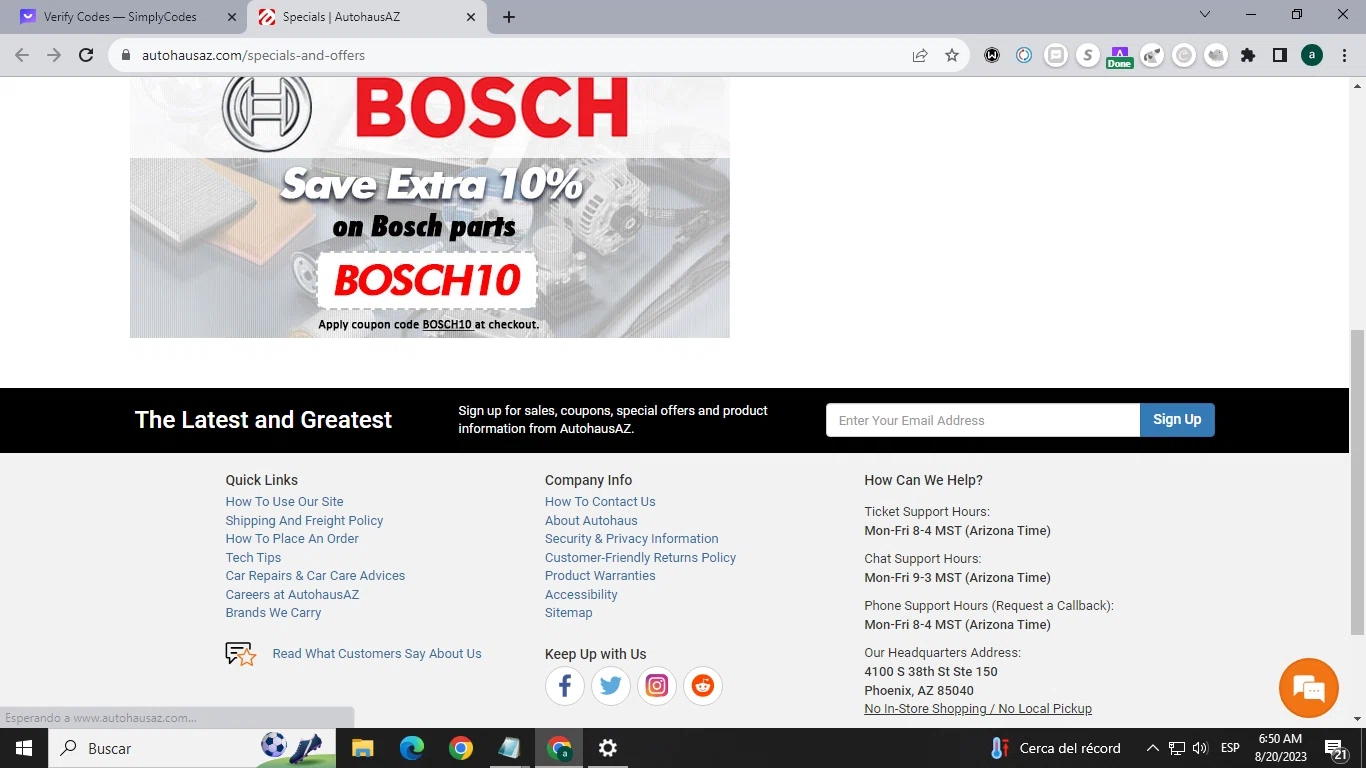 AutohausAZ Promo Codes - 5% Off | December 2024