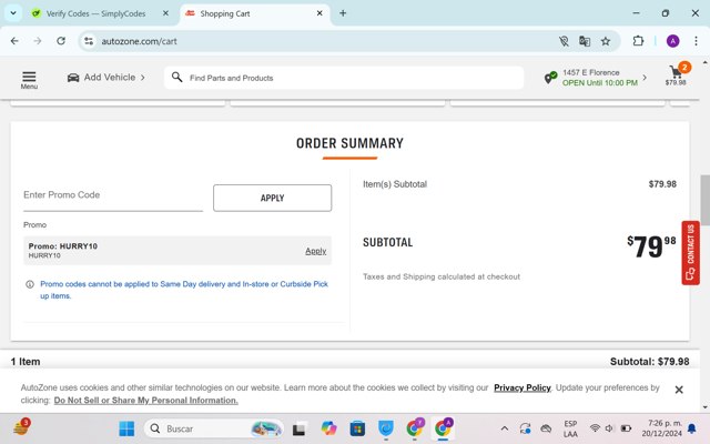 AutoZone Promo Codes (5 Verified) - 20% Off w/ Code Jan 2025
