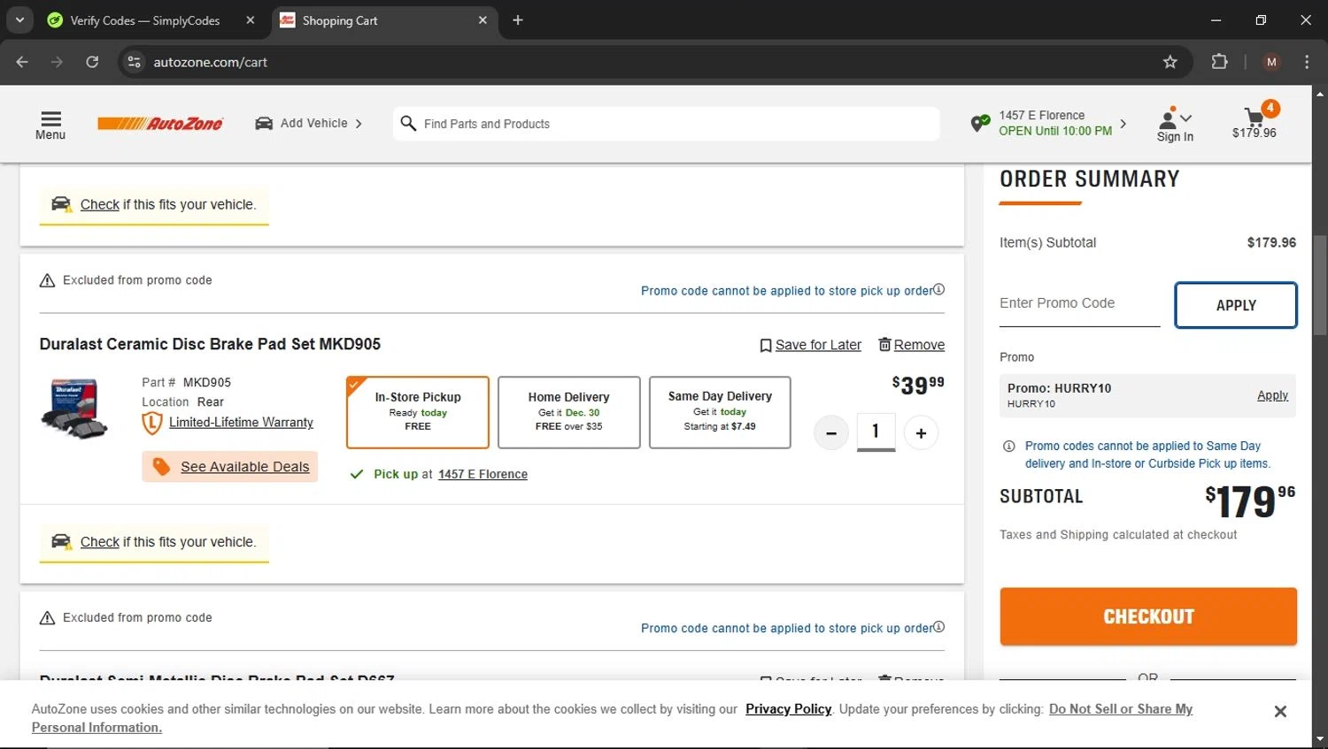 AutoZone Promo Codes (4 Verified) - $20 Off w/ Code Jan 2025