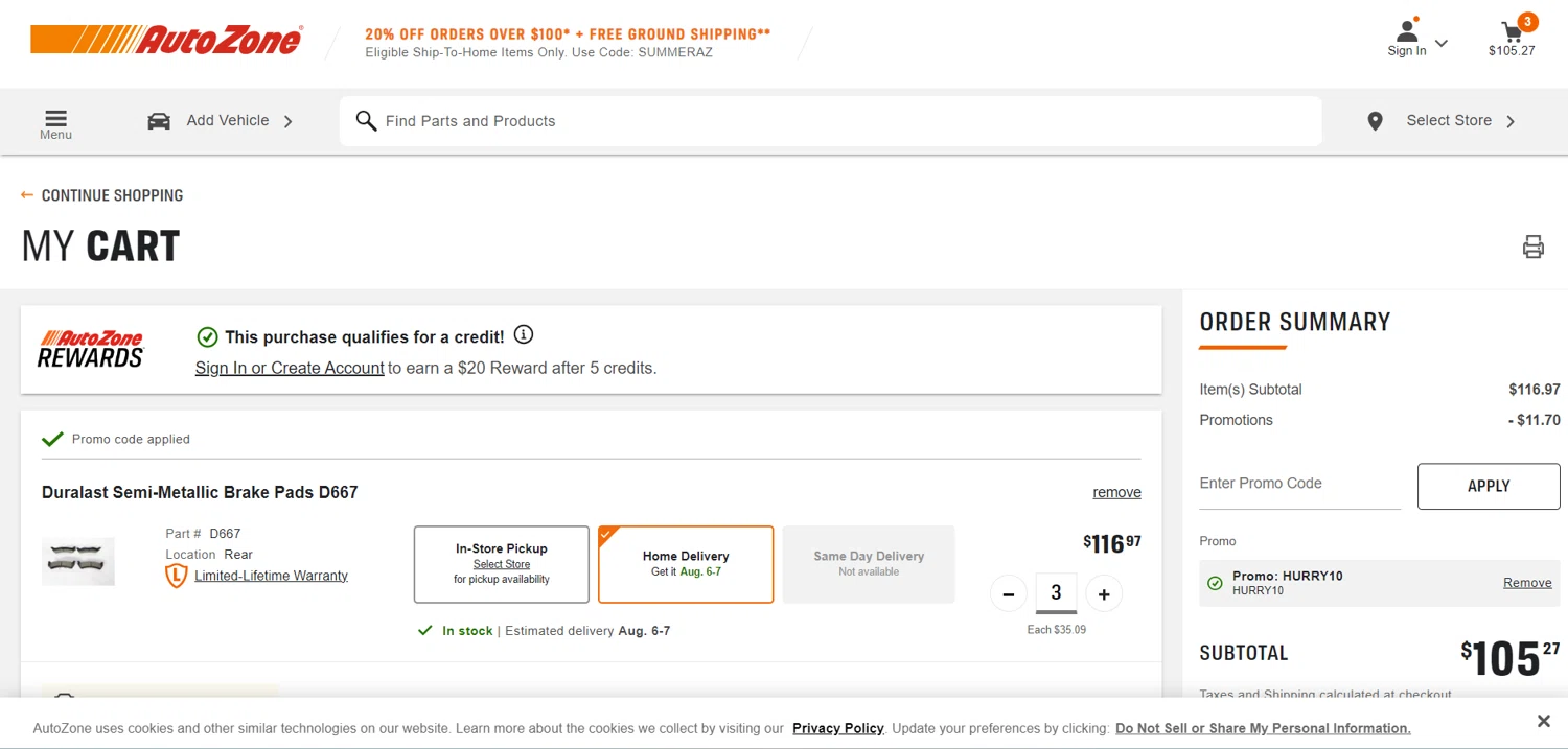 AutoZone Promo Codes - 20% Off Coupons in August 2024 | SimplyCodes