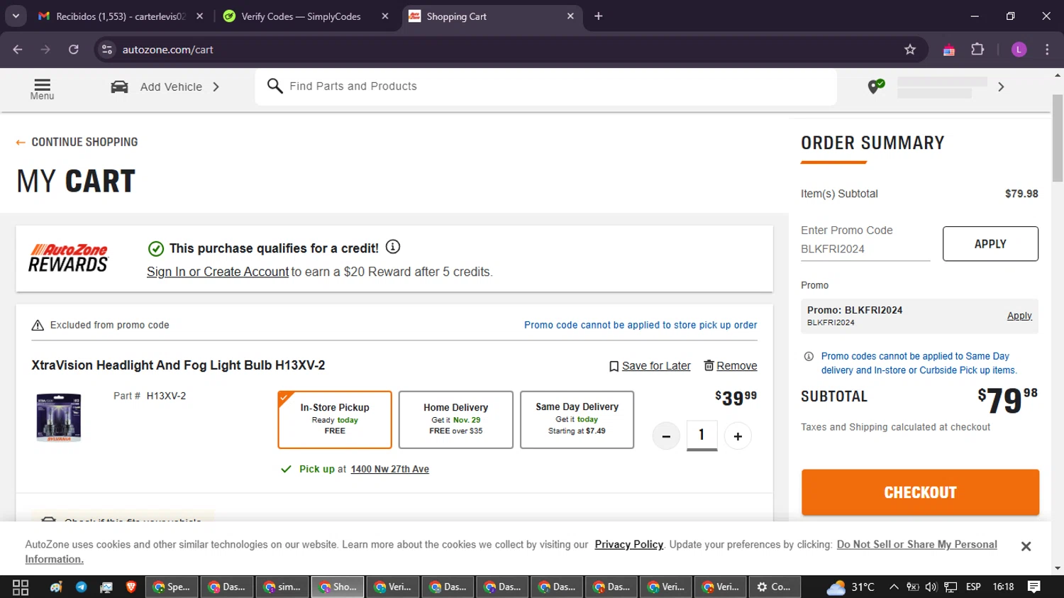 AutoZone Promo Codes - 20% Off | January 2025
