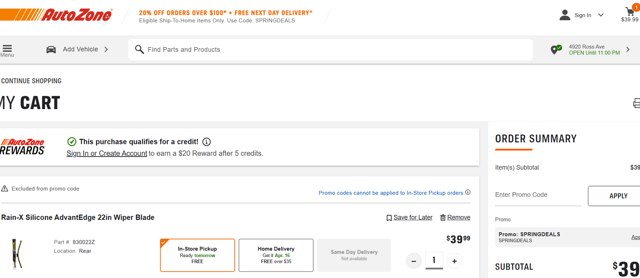 AutoZone Promo Codes (3 Verified) - 20% Off w/Code May 2025