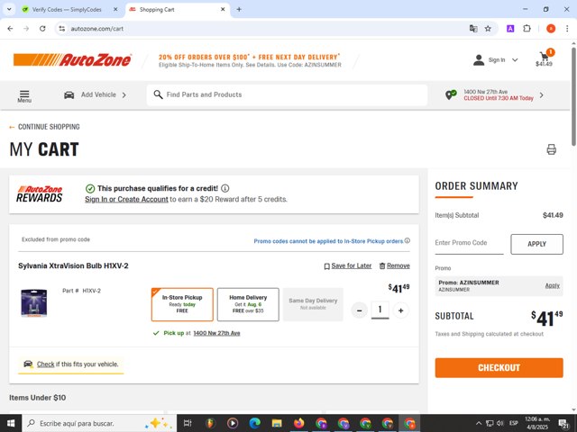 AutoZone Promo Codes (3 Verified) - 20% Off w/Code Aug 2025