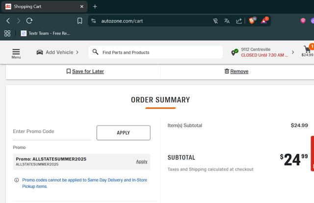 AutoZone Promo Codes (3 Verified) - 20% Off w/Code Sep 2025